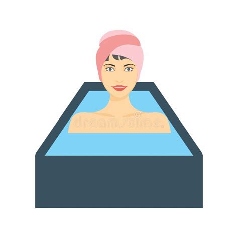 hot water bath icon vector image stock vector illustration of design