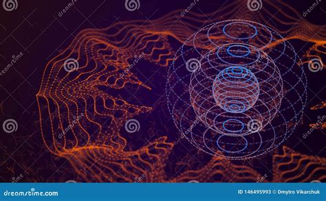 Big Data Visualization Data Array Visual Concept Abstract Background Analytics Data