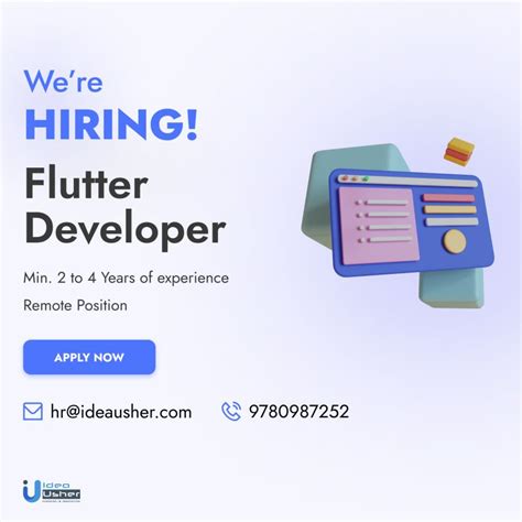 Reema Dhod On Linkedin 🚀 Were Hiring Flutter Developer 🌟 At Idea