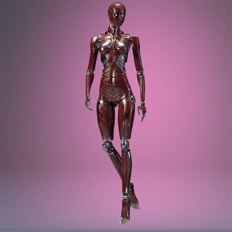Modelo 3d Android Femenino Completamente Equipado Turbosquid 1561825