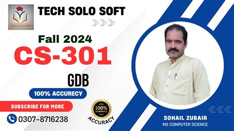 Cs301 Gdb Solution Fall 2024 Cs 301 Gdb Solution 2024 Cs301 Gdb