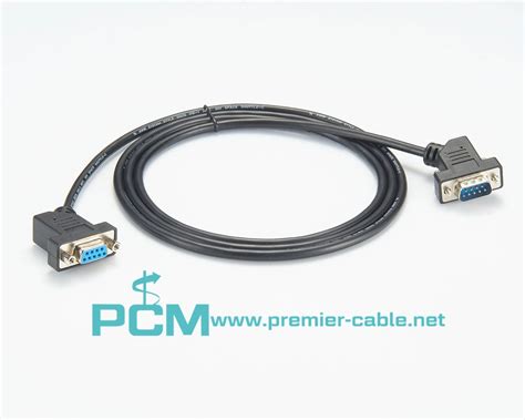 45 Degree RS232 Serial DB9 Cable DB9 Panel Mount Cable And RS232 Serial Extension Cable Price