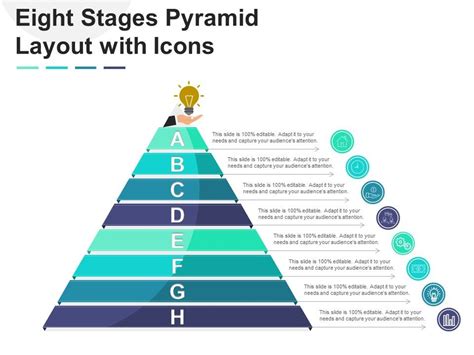 Eight Stages Pyramid Layout With Icons Ppt Powerpoint Presentation Slides Gridlines Pdf