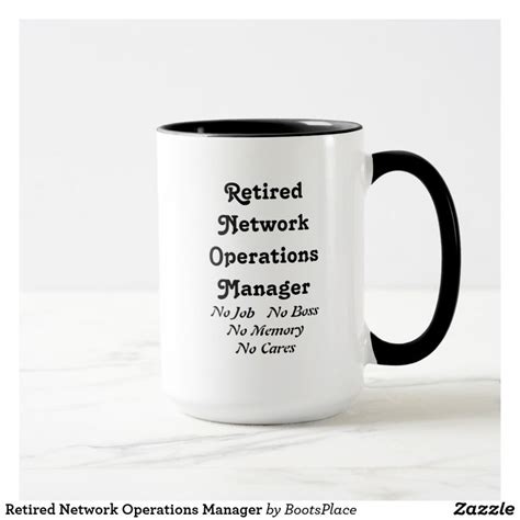 Retired Network Operations Manager Mug