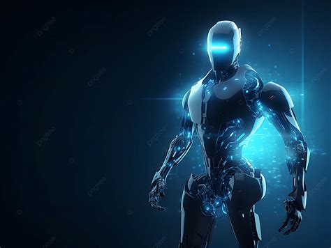 artificial intelligence robot high tech data advertising background robot artificial
