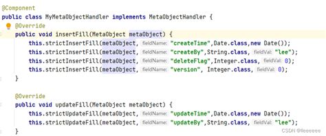 Metaobjecthandler失效metaobjecthandler不生效 Csdn博客