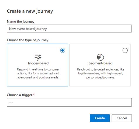 Create A Trigger Based Journey Dynamics 365 Customer Insights