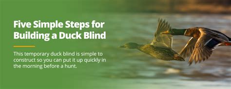 How To Build A Duck Blind