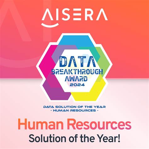 Aisera Honored By Data Breakthrough As Data Solution Of The Year Aisera Posted On The Topic