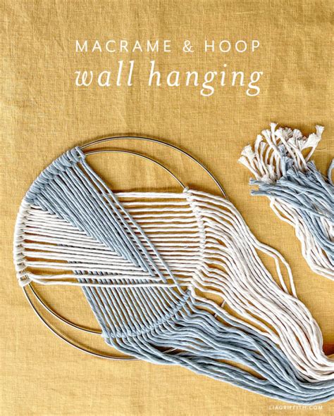 Macrame Hoop Wall Hanging DIY Tutorial Lia Griffith