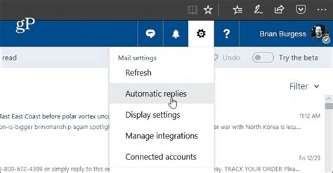 Create Automatic Replies In Outlook And Windows Mail App