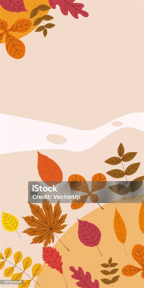 가을 의 가을 템플릿 은 은은한 단풍 을 단풍 배경 소셜 미디어 이야기 배너 이벤트 초대 제품 카탈로그 광고를 위한 템플릿입니다 벡터 아이소탈드 트렌디 플랫 스타일 0명에