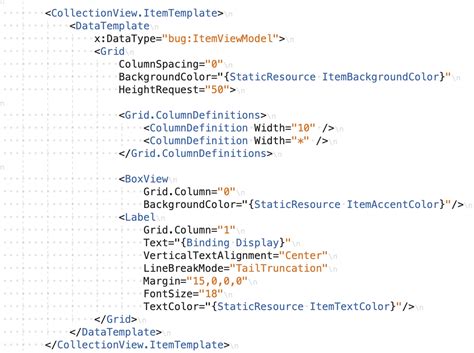 Bug IOS Collection View Items Are Misaligned With Background Issue Xamarin Xamarin