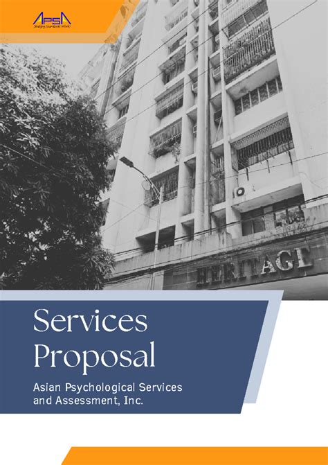 Apsa Services Proposal 2024 Services Proposal Asian Psychological