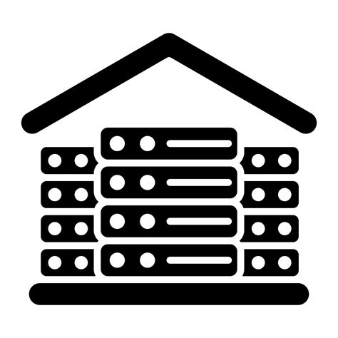 Data Center Glyph Icon 15038125 Vector Art At Vecteezy