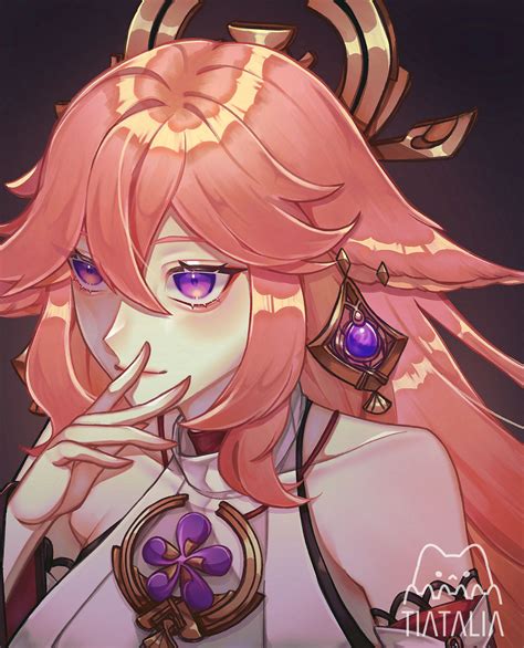 Yae Miko Genshin Impact [fan Art] By Tiatalia92 On Deviantart