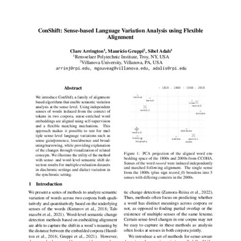 Conshift Sense Based Language Variation Analysis Using Flexible