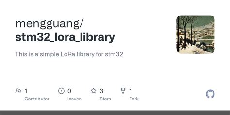 Github Mengguangstm32loralibrary This Is A Simple Lora Library For Stm32