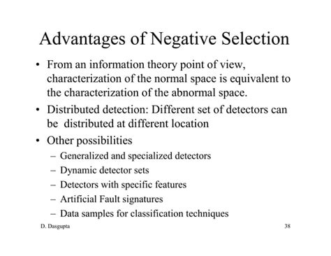 Negative Selection For Algorithm For Anomaly Detection Ppt