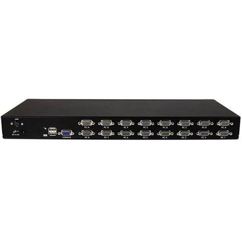 Startech 16 Port Usb Vga Kvm Switch Kit With Osd And Cables 1u Rackmount Kvm Switch Kvm