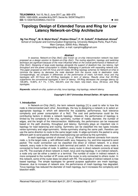 Pdf Topology Design Of Extended Torus And Ring For Low Latency