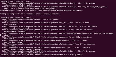 Airflow Fileexistserror Alreadylocked