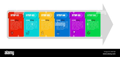 Infographic Design Template Creative Concept With 6 Steps Can Be Used For Workflow Layout