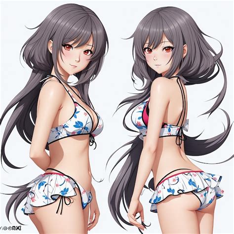 Premium Vector Cute Anime Bikini Girls