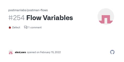 Flow Variables · Discussion 254 · Postmanlabspostman Flows · Github