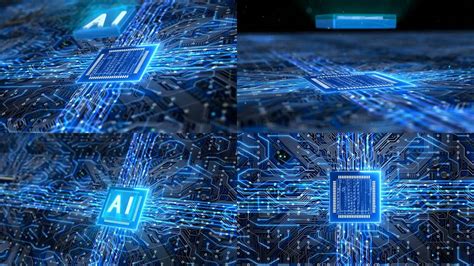 高科技人工智能ai芯片电路板 1920x1080 高清视频素材下载 编号 9602177 影视包装 光厂 Vj师网