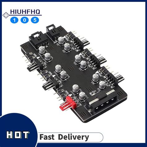 Hiuhfhq V Pin PWM ARGB With IDE Pin Power In Hub Simultaneous CPU Cooling Fan Used