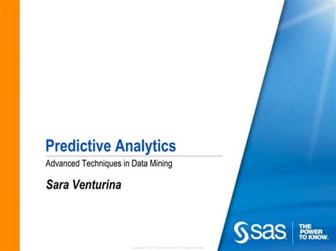 Predictive Analytics Pptx Databases Computer Software And Applications