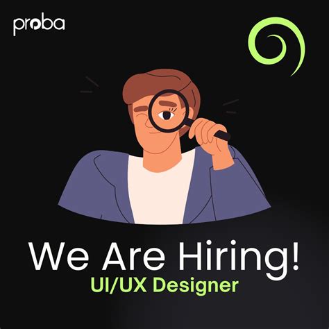 Hiring Uiuxdesigner Remotejob Designjobs Uxdesign Uiux Proba