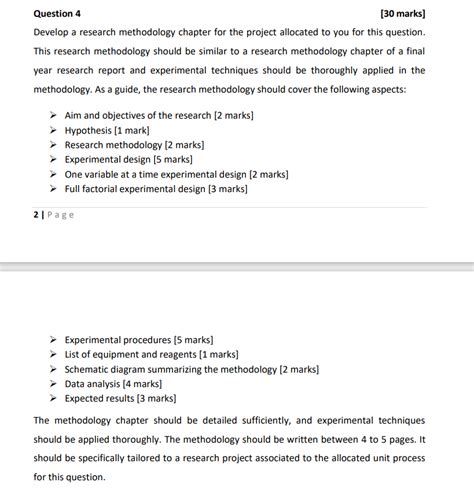 Question 4 30 Marks Develop A Research Methodology