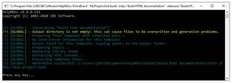 how to schedule automated user documentation generation helpndoc