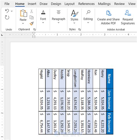 How To Paste Excel Table Into Word In Landscape 3 Easy Ways