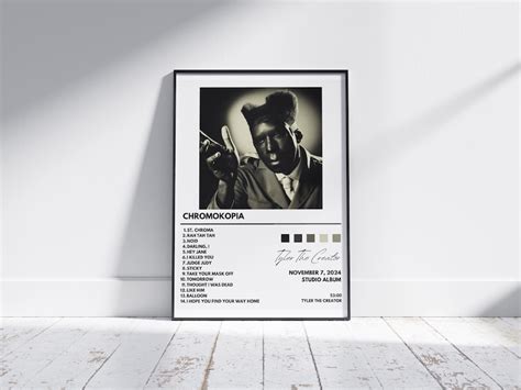 Tyler The Creator Set Of 1 Album Poster Minimalist Digital Chromokopia Etsy