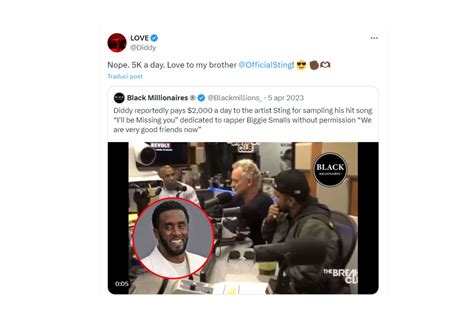 The Astronomical Sum Diddy Has To Pay Sting For The Rest Of His Life