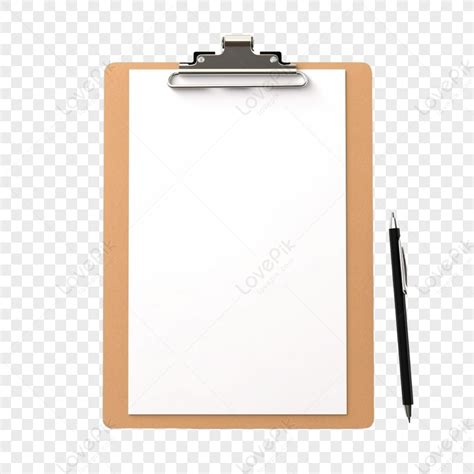 연필이 있는 3d 클립보드의사소통징후문서 Png 일러스트 무료 다운로드 Lovepik