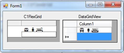 C1flexgrid Vs Webdings Font Winforms Edition Componentone Studio