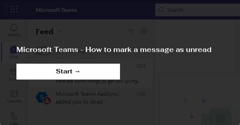Microsoft Teams How To Mark A Message As Unread