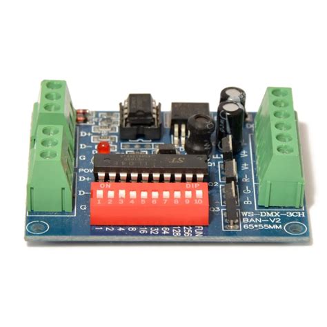 PCS CH Easy DMX RGB Dimmer Decoder Controller For LED Strip Dump Node Module WS DMX CH