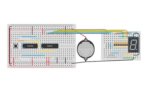 Circuit Design 7 Segment Counter Using Digital Logic Tinkercad