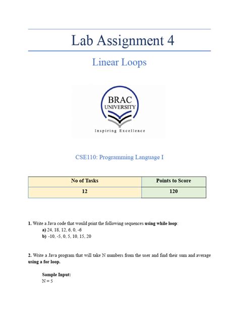 Assignment 4 Linear Loops Pdf Numbers Prime Number