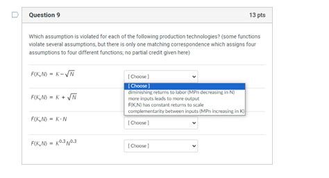 Solved Which Assumption Is Violated For Each Of The