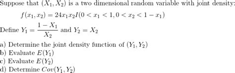 Solved Suppose That X1 X2 Is A Two Dimensional Random
