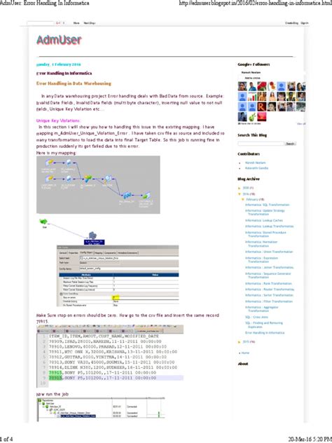 Error Handling In Informatica Pdf Mongo Db No Sql
