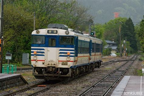 JR東日本キハ47系 磐越西線馬下駅付近 YASUBEE s鉄道写真ギャラリー