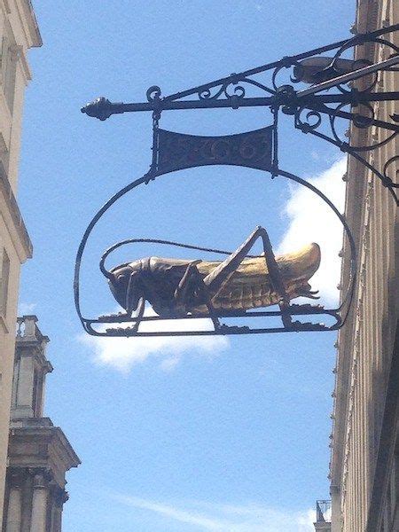 Gresham Grasshopper Lombard Street London Vieilles Enseignes Enseignes Magasin Néon