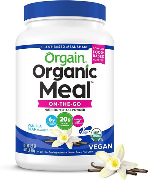 Orgain Organic Meal Vegan Meal Replacement Protein Powder